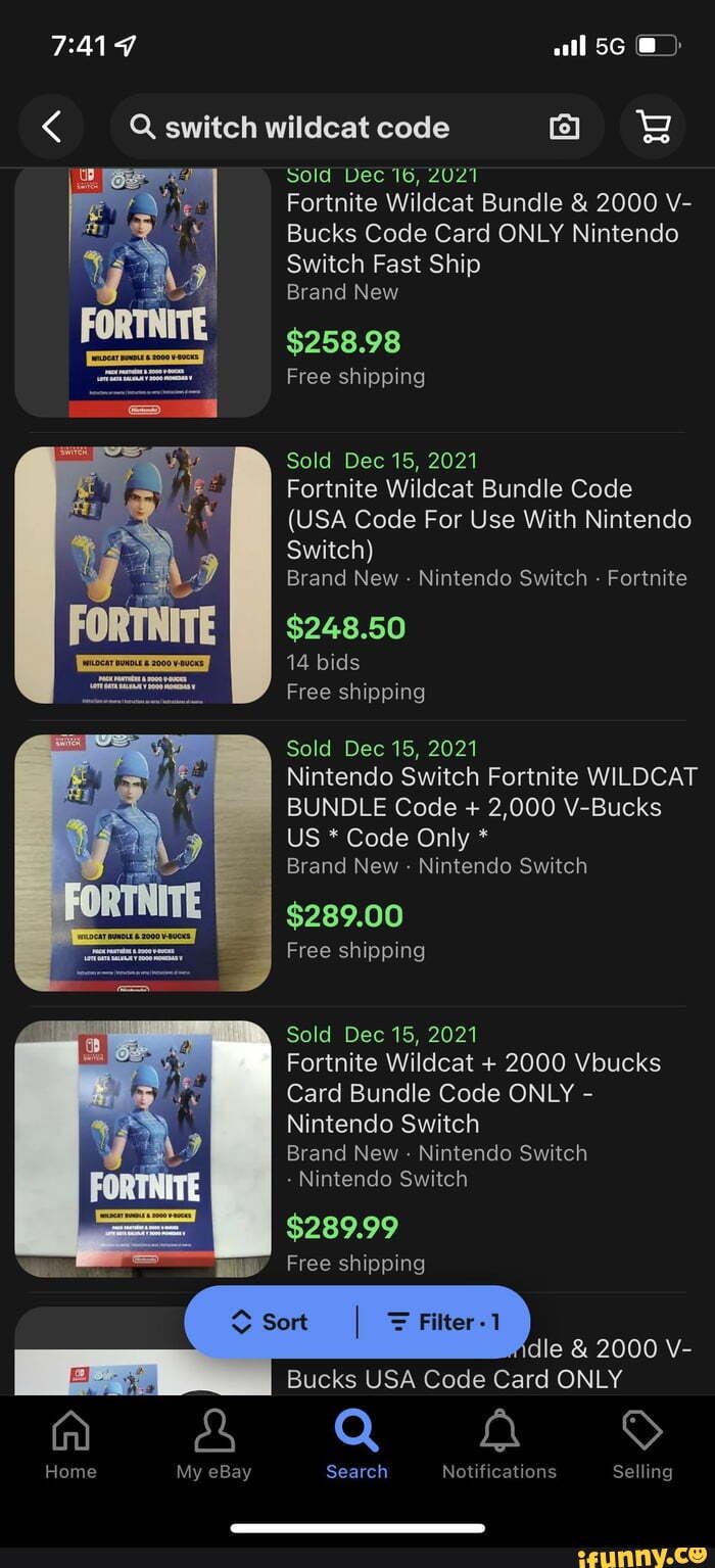 Q switch wildcat code Sold Dec 16, 2021 Fortnite Wildcat Bundle & 2000 ...