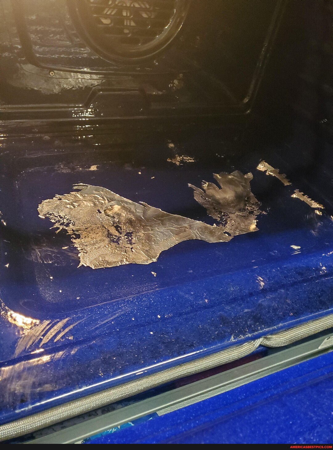 My Wife Has Been Keeping Tinfoil On The Bottom Of Our New Oven Because