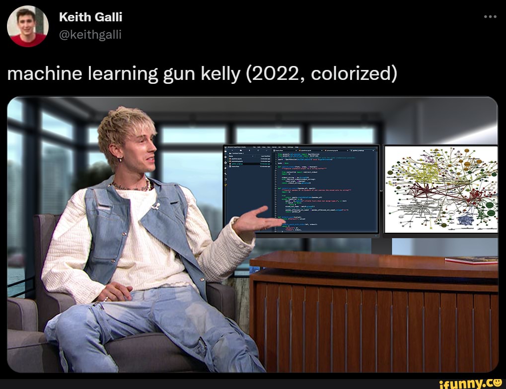 Keith Galli machine learning gun kelly (2022, colorized) - iFunny