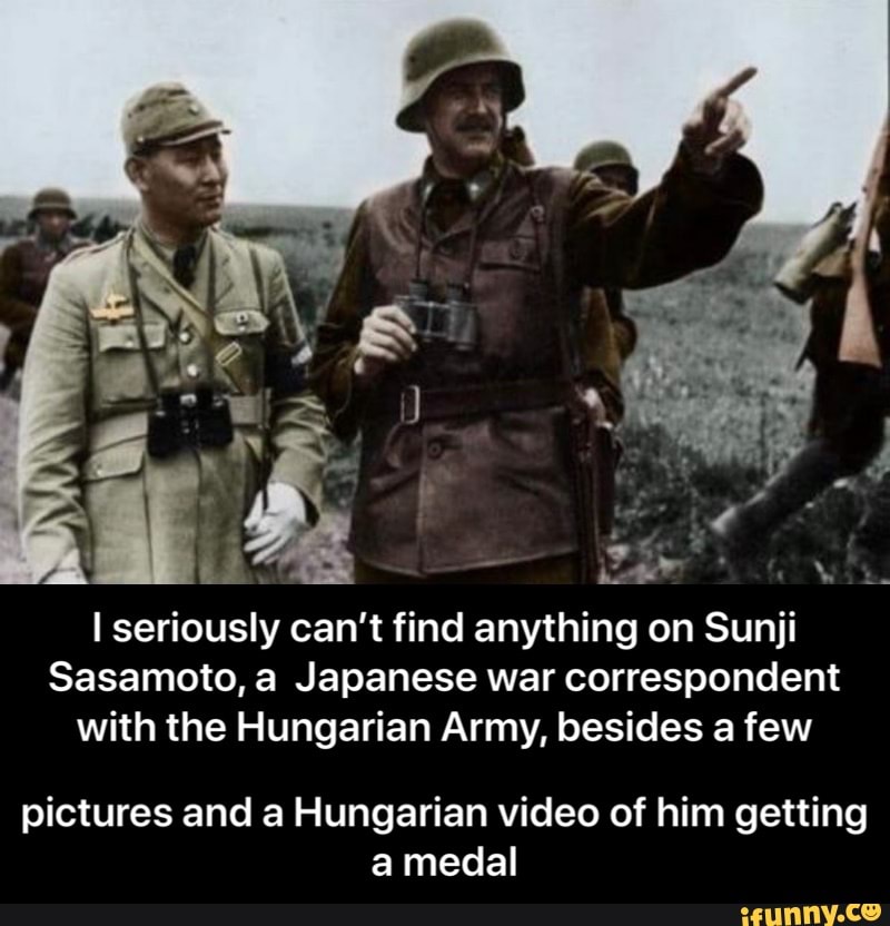 Est*, I seriously can't find anything on Sunji Sasamoto, a Japanese war ...