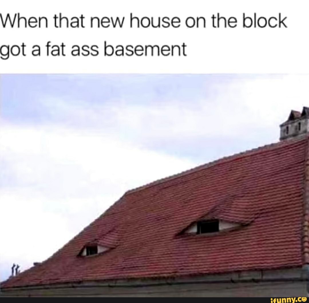When that new house on the block got a fat ass basement - iFunny
