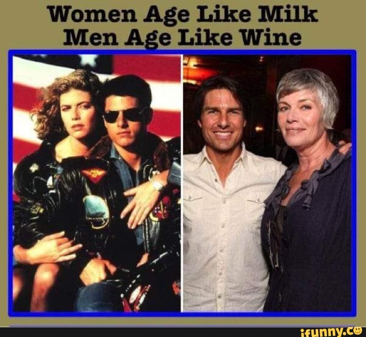Women Age Like Milk Men Age Like Wine - iFunny