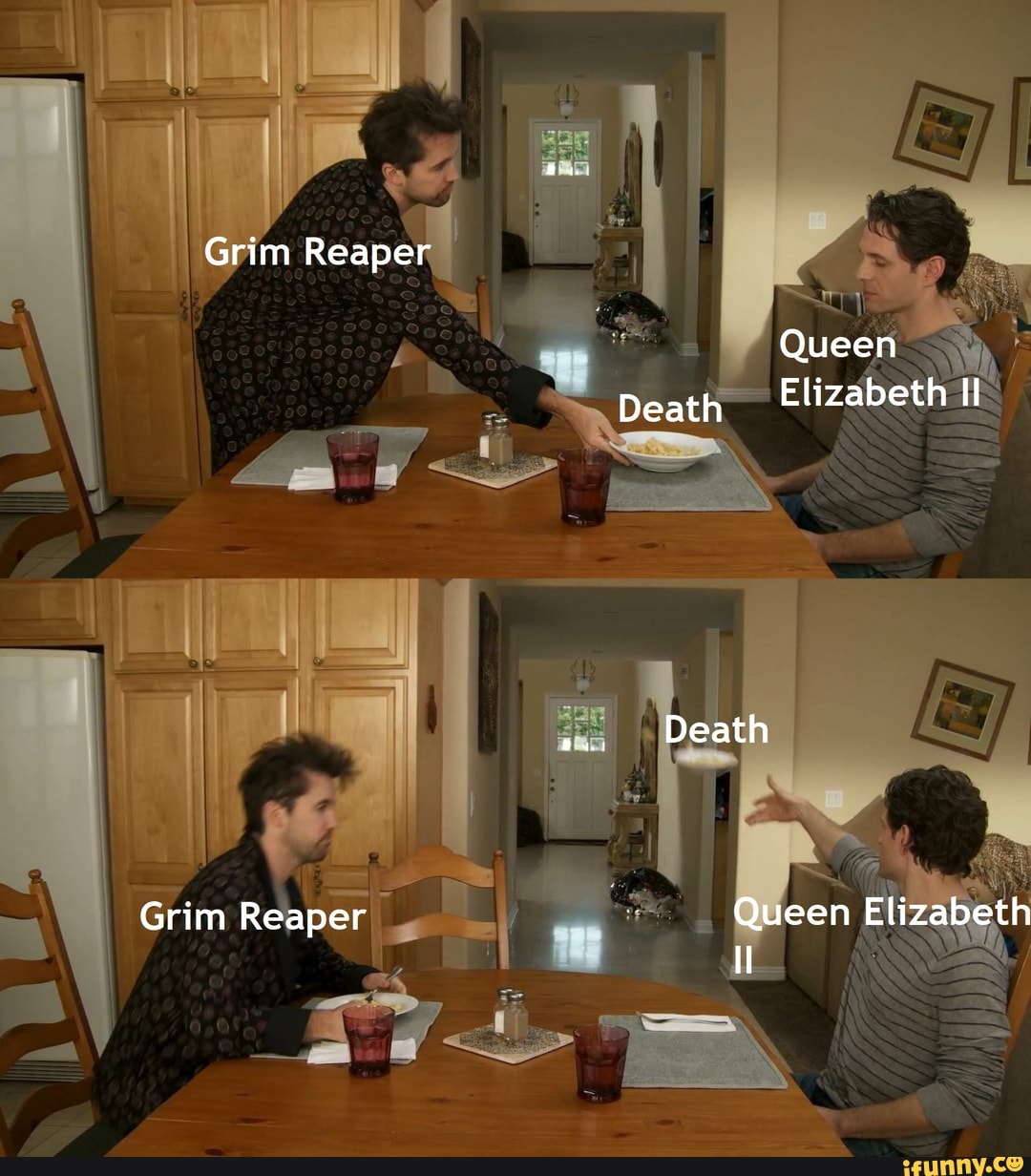 Grim Reaper Queen Death Elizabeth II Death Grim Reaper Queen Elizabeth ...