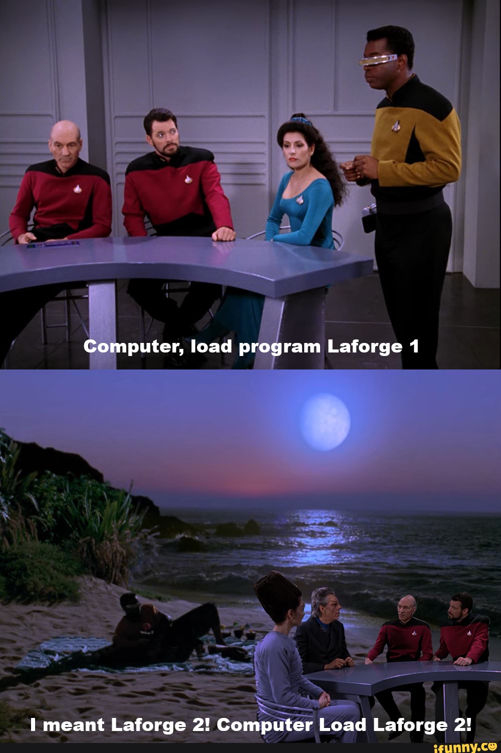 Laforge memes. Best Collection of funny Laforge pictures on iFunny