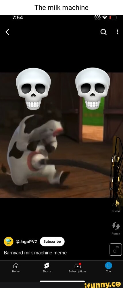 The Milk Machine It Ed Barnyard Milk Machine Meme Ifunny