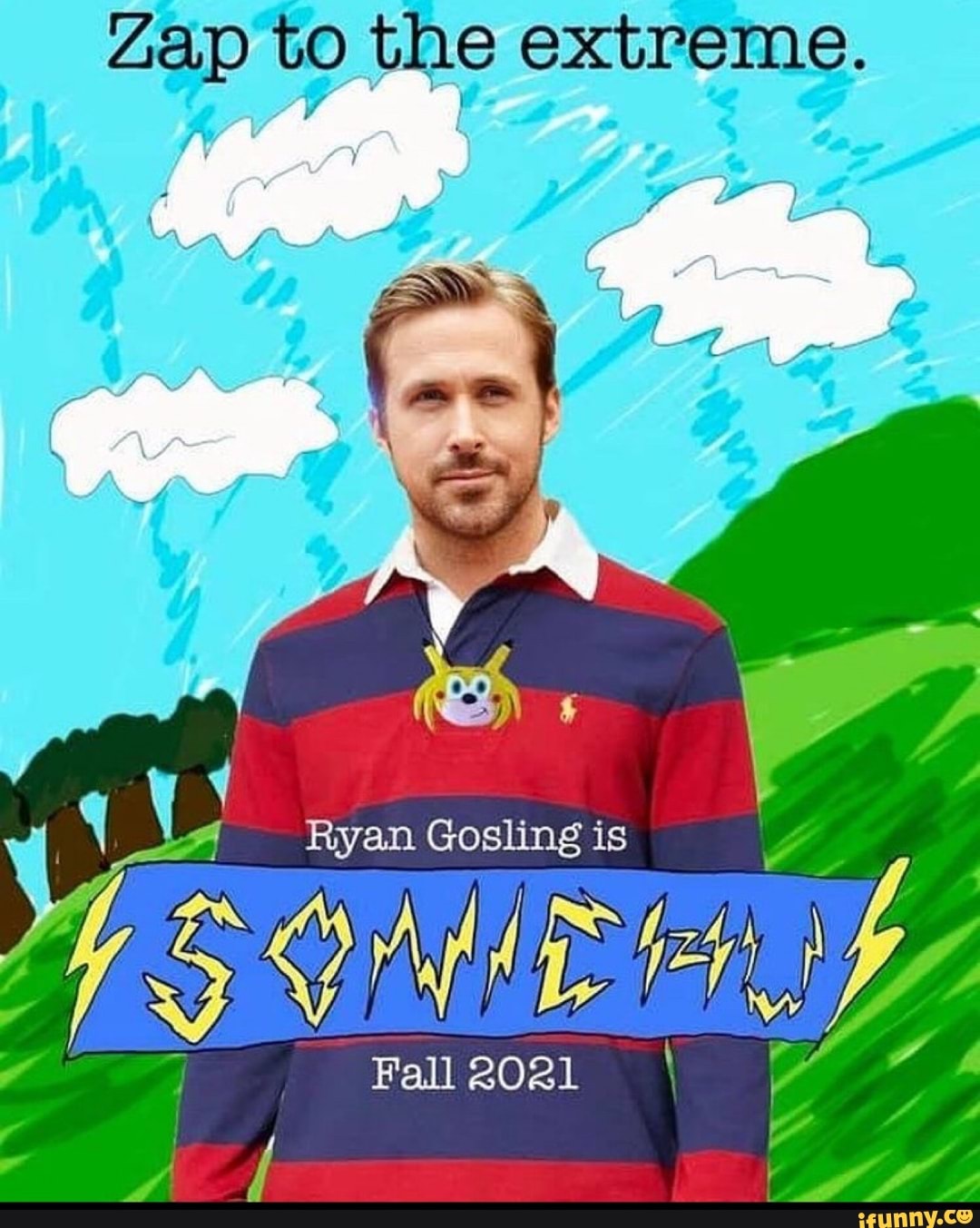 Zap to the extreme. Ryan Gosling is Fall 2021 - iFunny