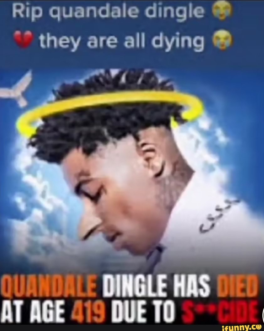 Rip quandale dingle they are all dying DINGLE HAS AT ARE MIE TO - iFunny