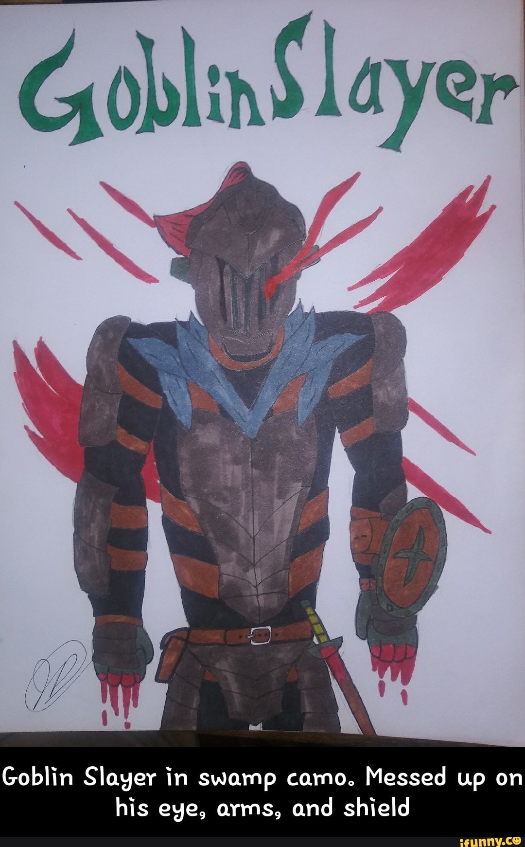 Goblin Singer in Messed - Goblin Slayer in swamp camo. Messed up on his ...