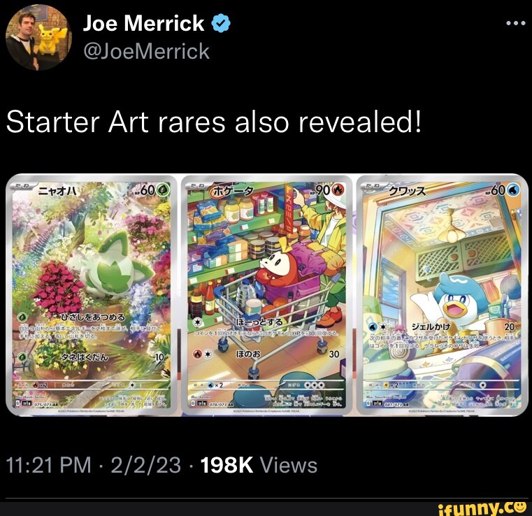 Joe Merrick @JoeMerrick Starter Art rares also revealed! PM - - 198K ...