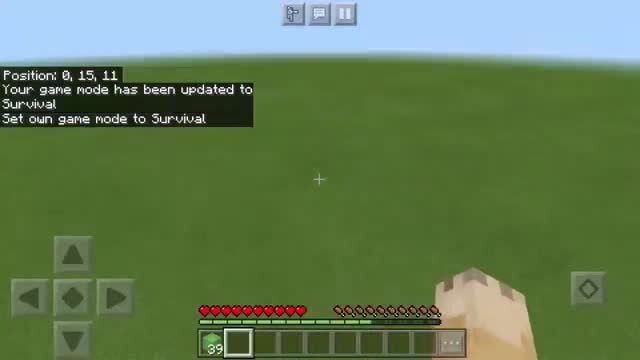 Position: 15, 12 Your game mode has been updated te Survival Set own ...