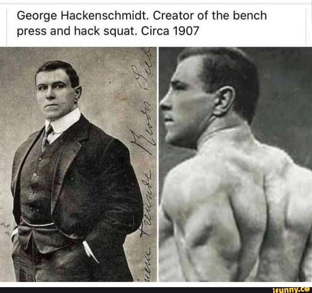 George Hackenschmidt. Creator of the bench press and hack squat. Circa ...