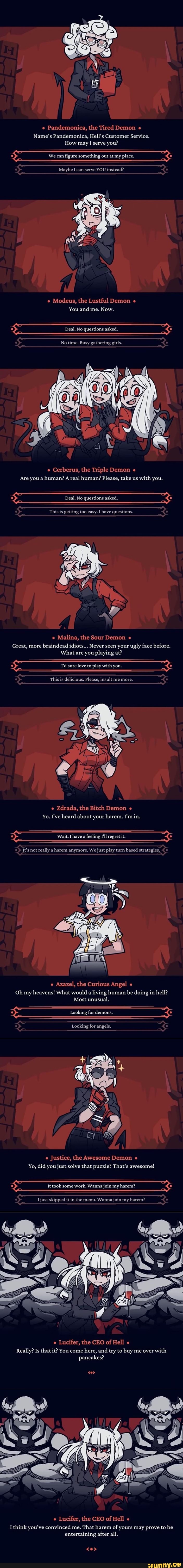 E Pandemonica, the Tired Demon e Name's Pandemonica, Hell's Customer ...