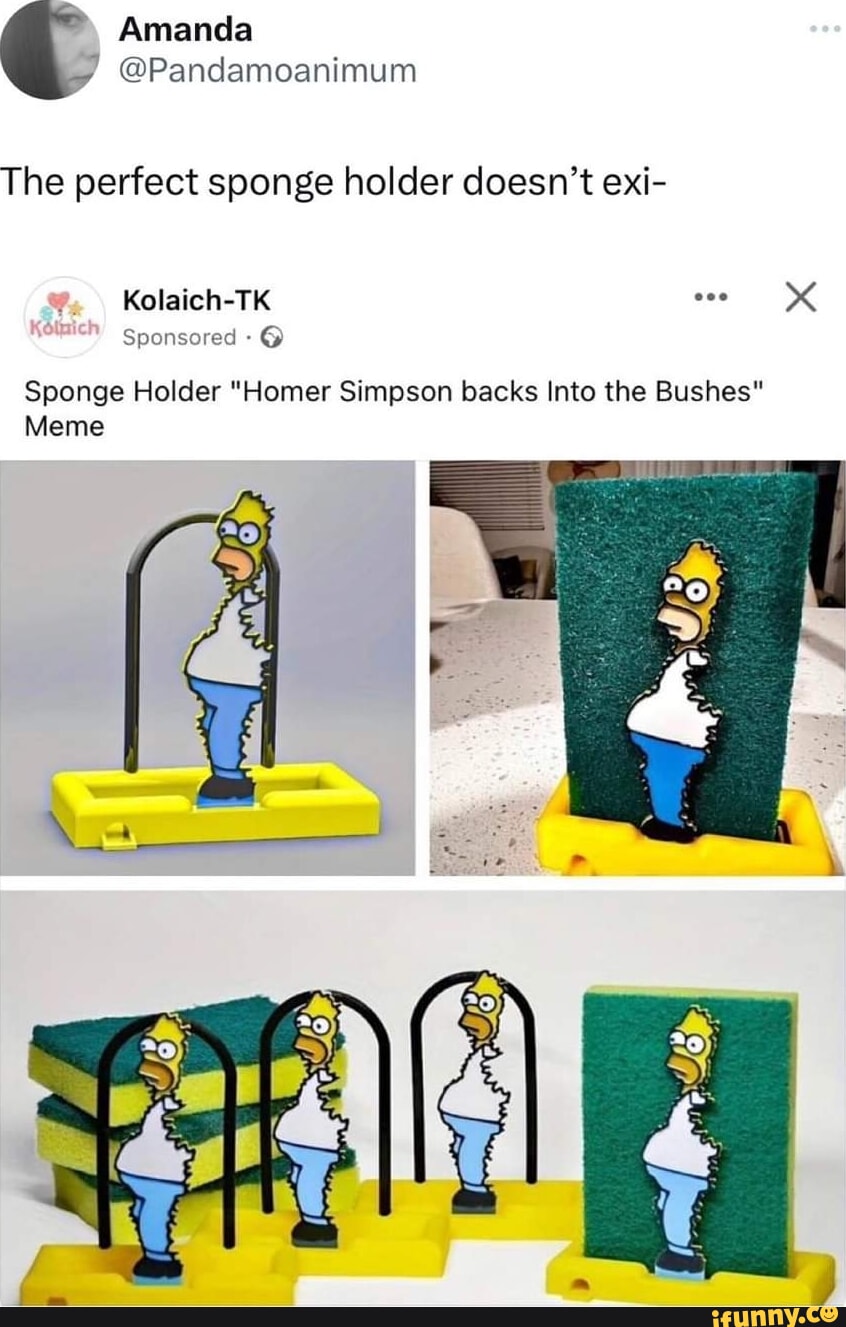 Amanda @Pandamoanimum The perfect sponge holder doesn't ext- Sa Kolaich ...