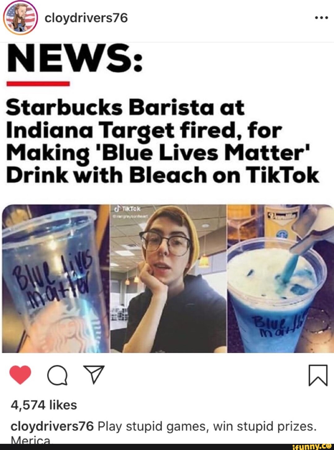 Cloydrivers76 NEWS: Starbucks Barista at Indiana Target fired, for ...