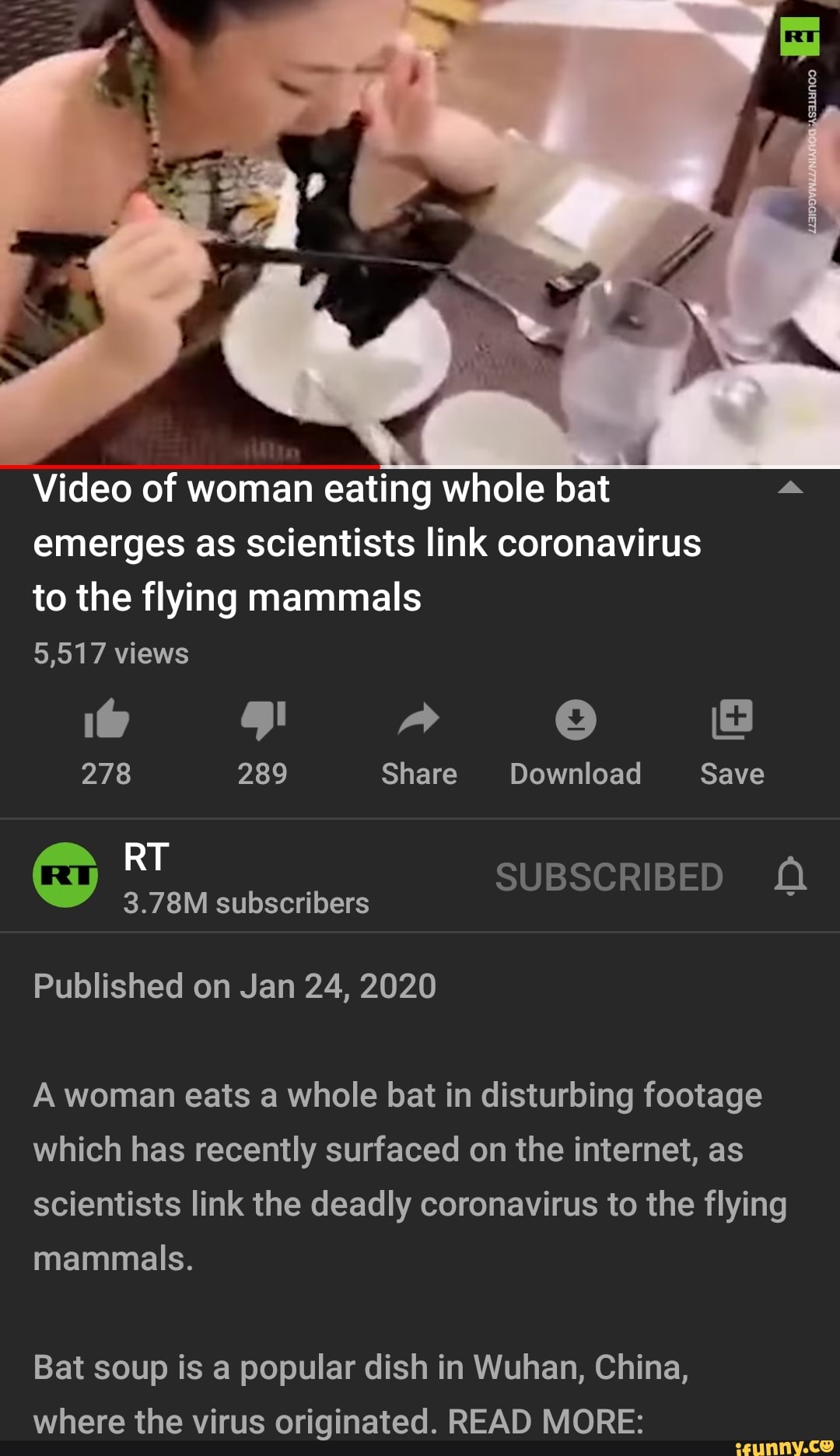 Video of woman eating whole bat emerges as scientists link coronavirus ...