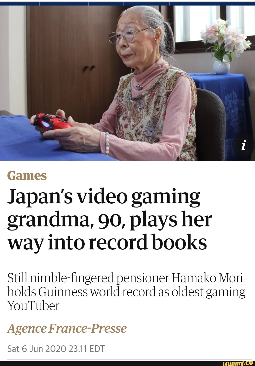 Games Japan's video gaming grandma, 90, plays her way into record books ...