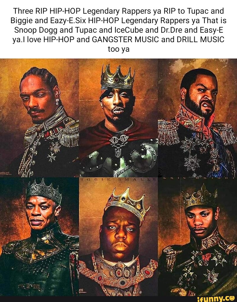 Three RIP HIP-HOP Legendary Rappers ya RIP to Tupac and Biggie and Eazy ...