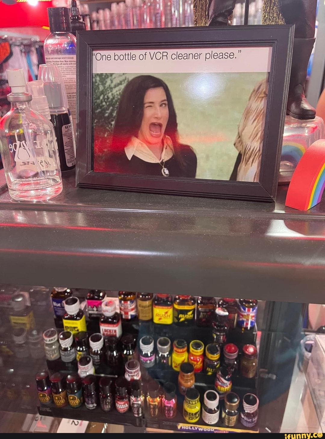 One bottle of VCR cleaner please." - iFunny