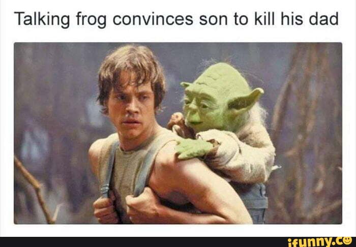 Talking frog convinces son to kill his dad - iFunny