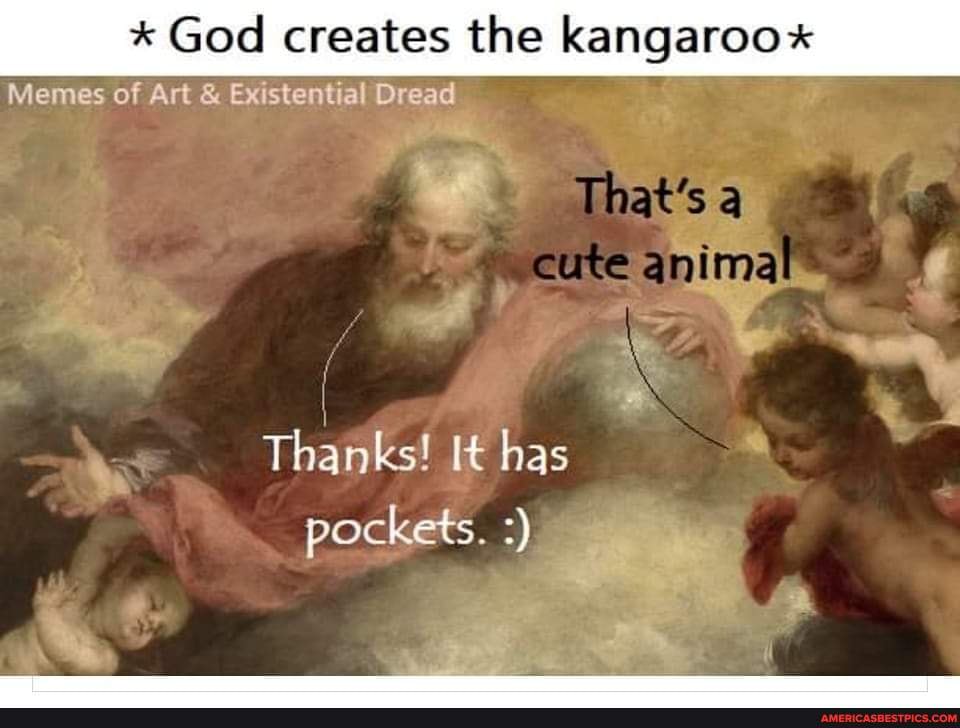 * God creates the Memes of Art & Existential Dread That's eute animal ...