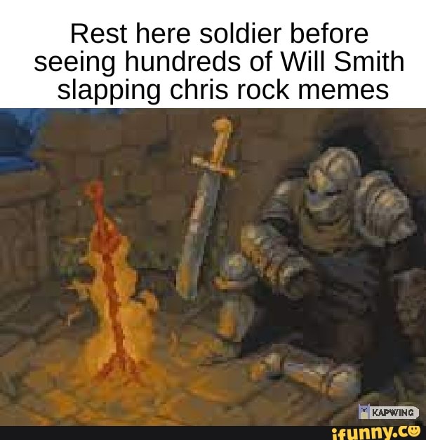 Rest here soldier before seeing hundreds of Will Smith slapping chris ...