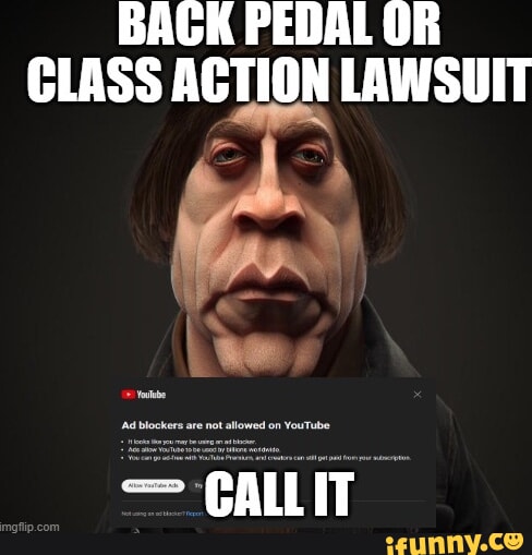BAGK PEDAL UR CLASS ACTION LAWSUIT CALLIT - iFunny