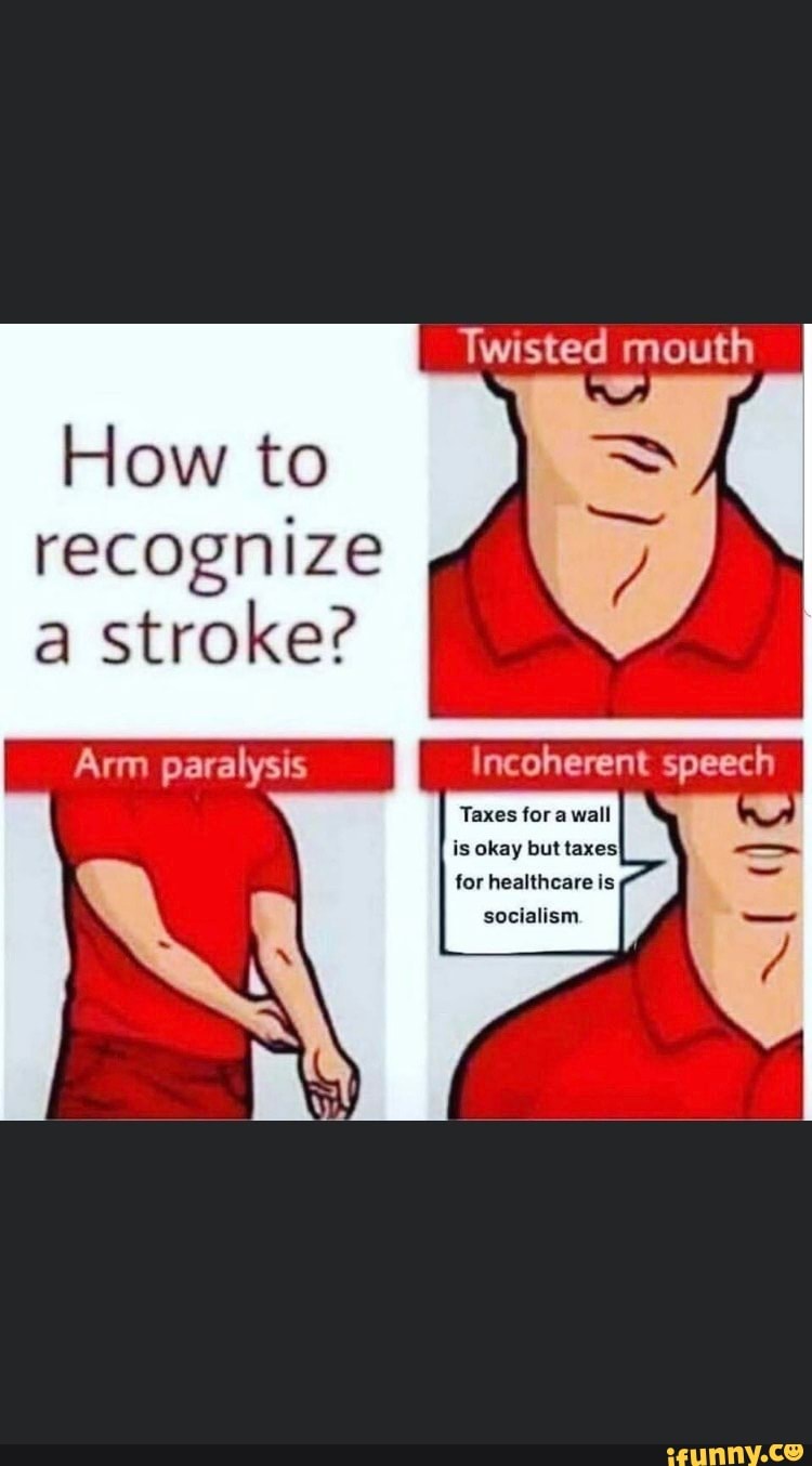 Twisted mouth I How to recognize a stroke? Arm paralysis Incoherent ...