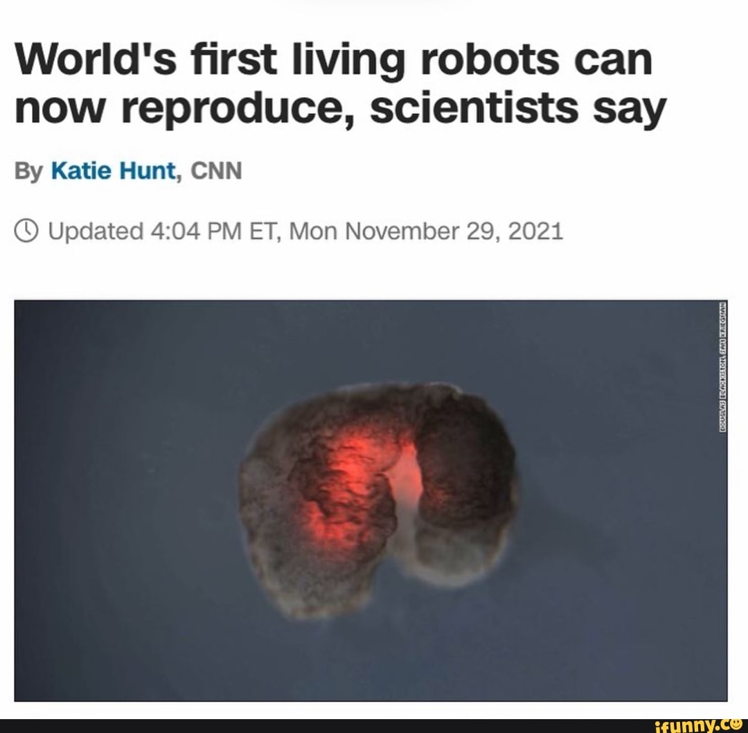 World's first living robots can now reproduce, scientists say By Katie Hunt, CNN Updated PM ET ...