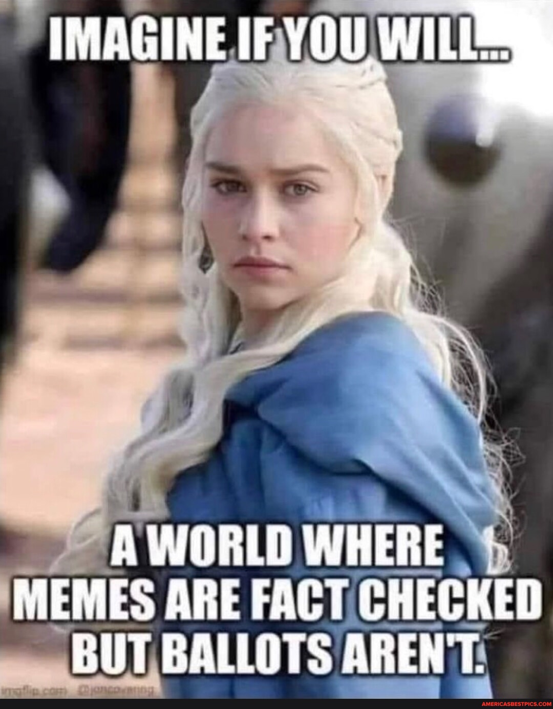 IMAGINE IF vou A WORLD WHERE MEMES ARE FACT CHECKED BUT BALLOTS ARENT ...