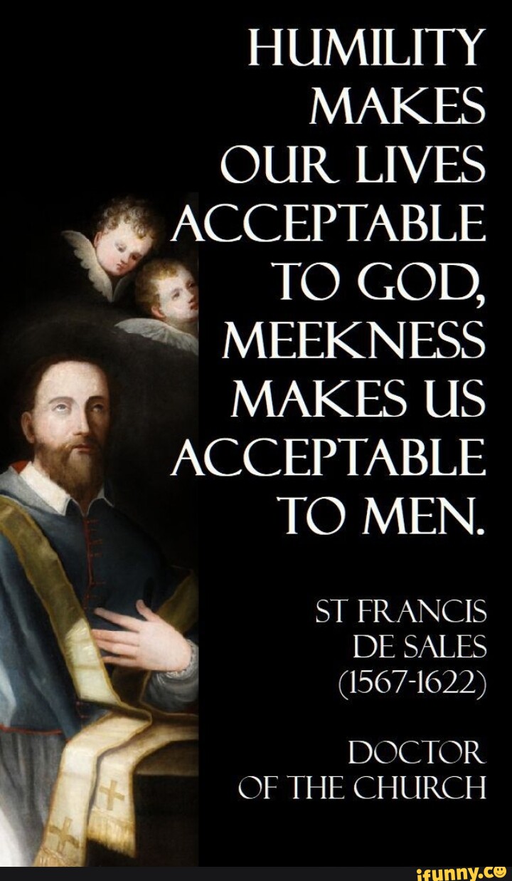 HUMILITY MAKES OUR LIVES ACCEPTABLE TO GOD, MEEKNESS MAKES US ...