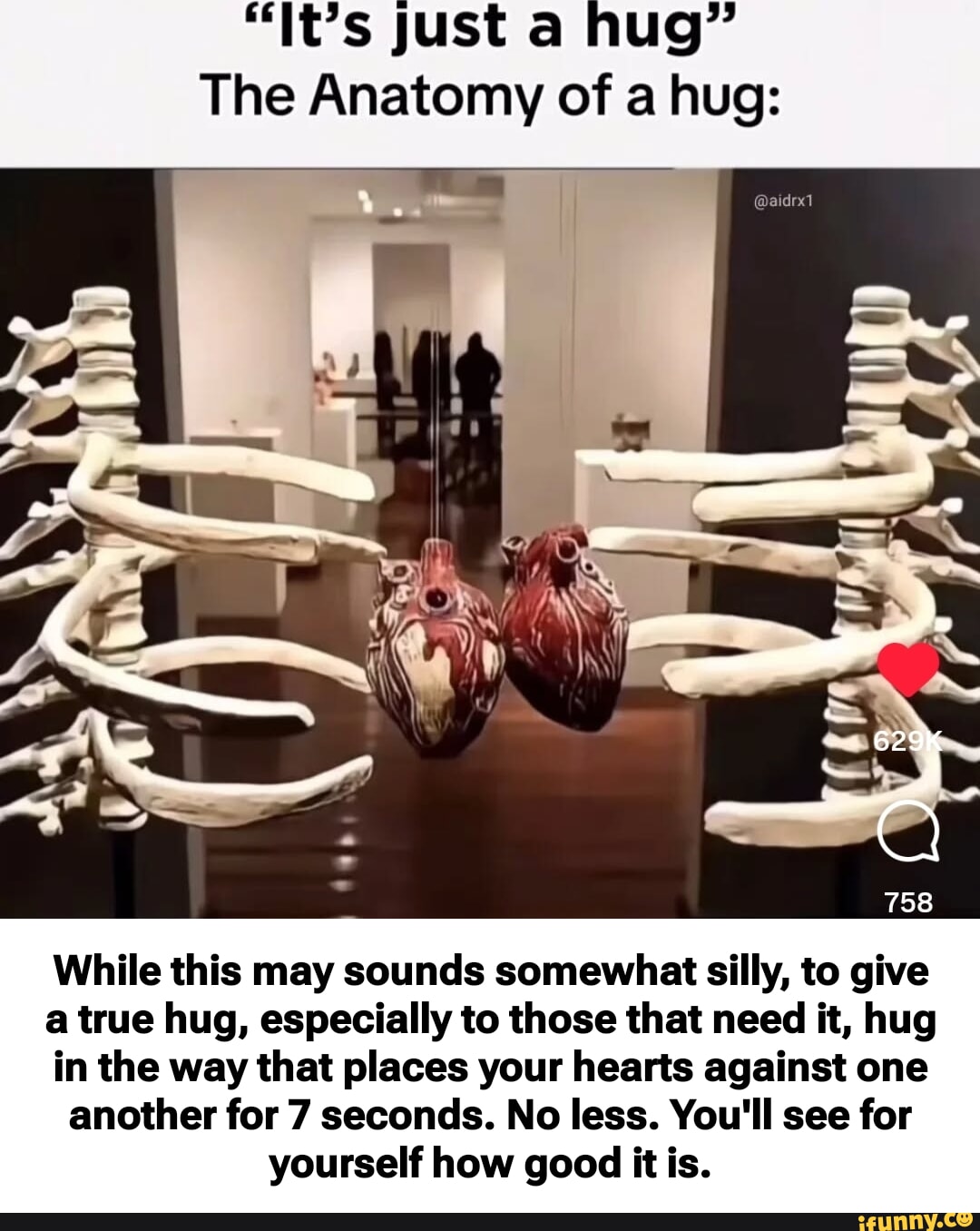 "It's just a hug" The Anatomy of a hug: While this may sounds somewhat ...