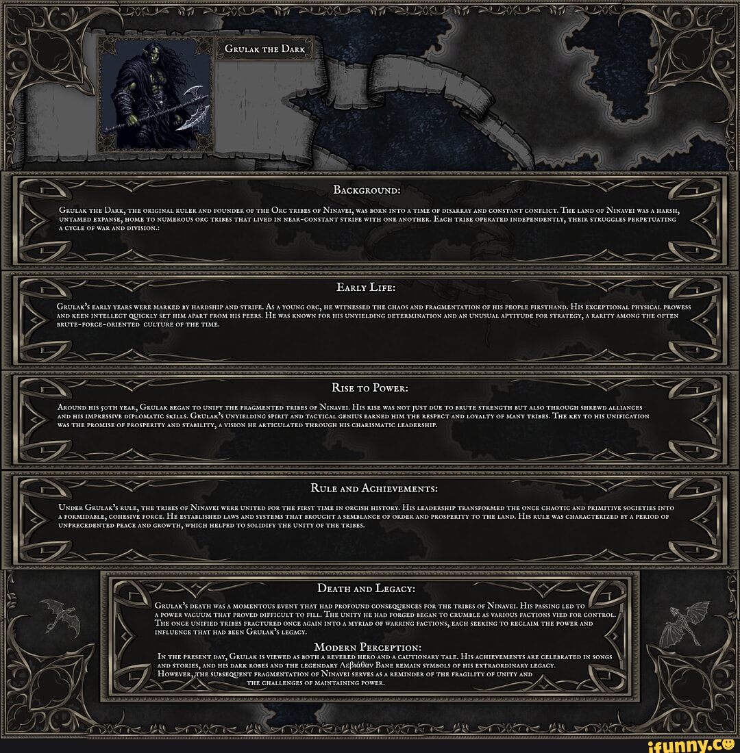 Backcrounp: Gnvtax Dank, ORIGINAL RULER aND FOUNDER OF THE TRIBES OF ...