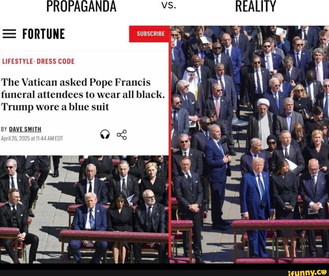 = FORTUNE LIFESTYLE- DRESS CODE VS. SUBSERIBE The Vatican asked Pope ...
