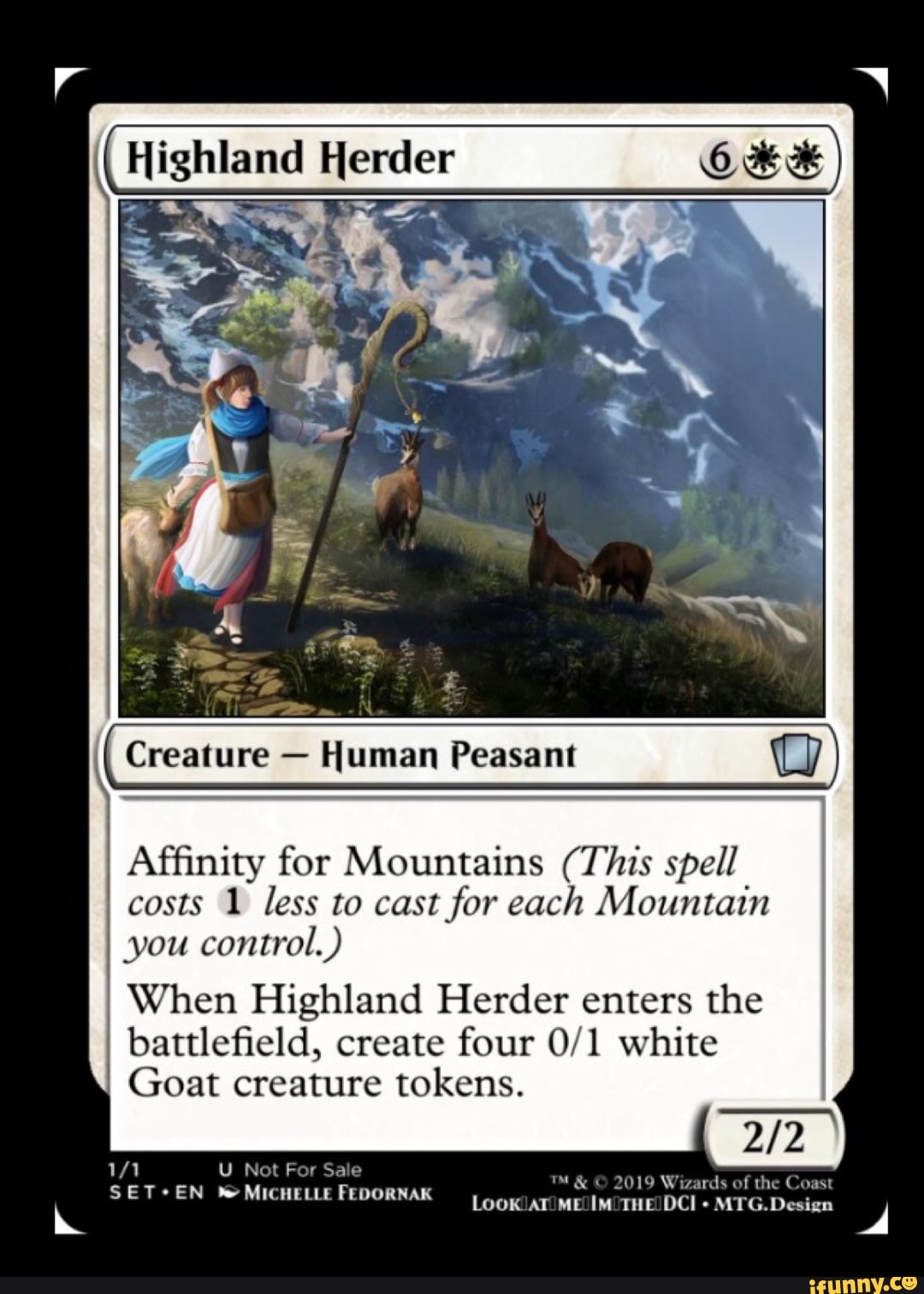 (Highland Herder Creature - Human Peasant Affinity for Mountains (This ...