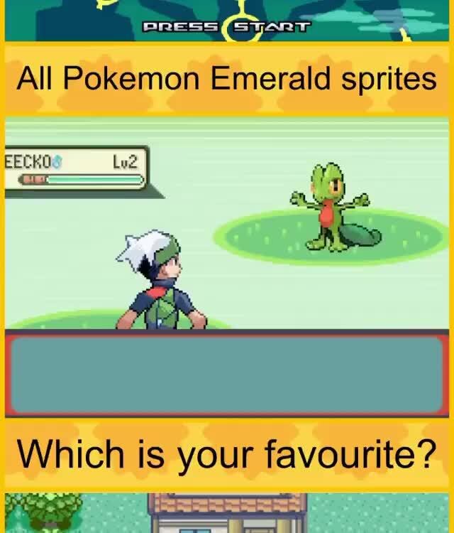 All Pokemon Emerald sprites Which is your favourite? - )