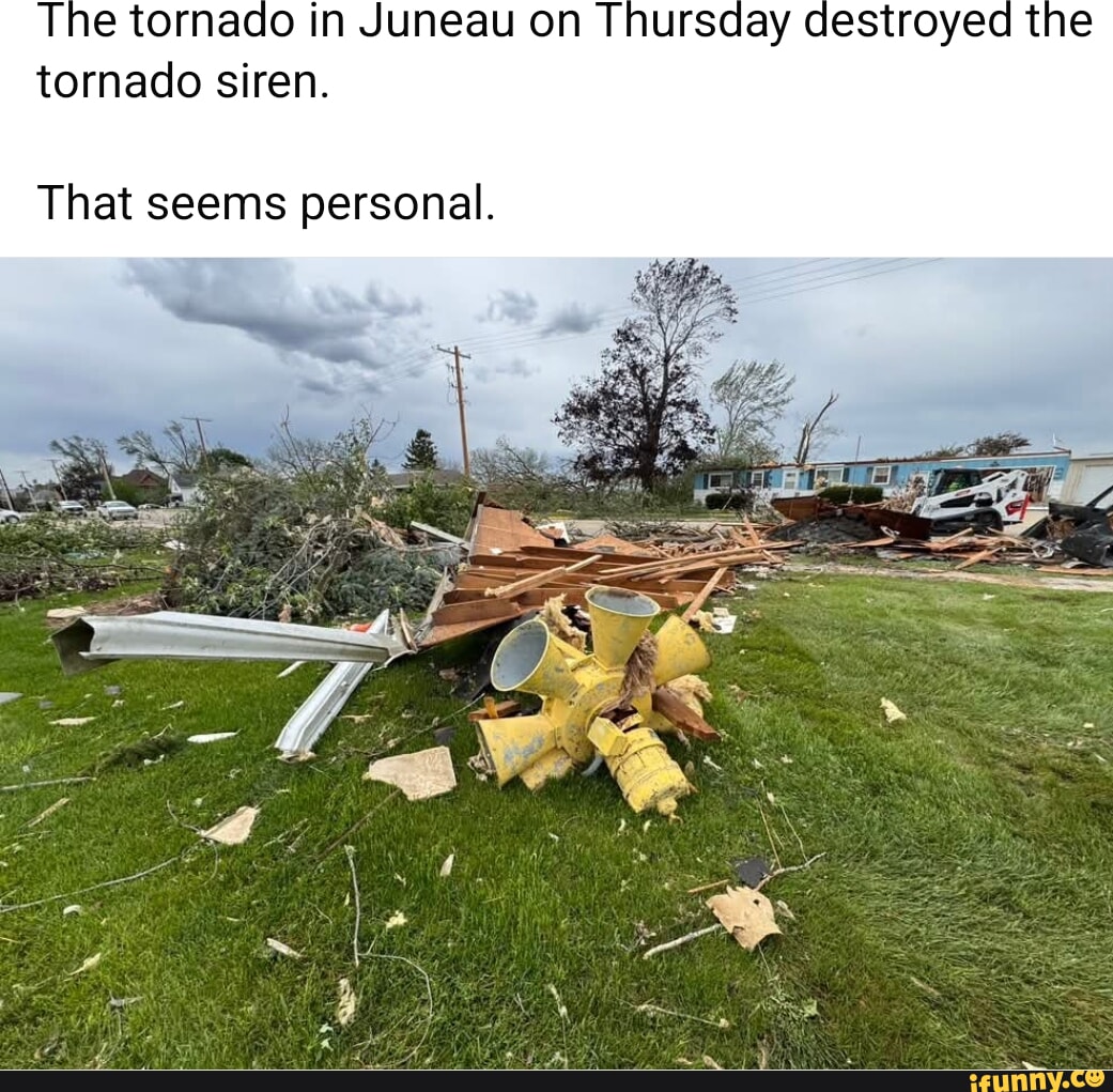 The tornado in Juneau on Thursday destroyed tine tornado siren. That ...