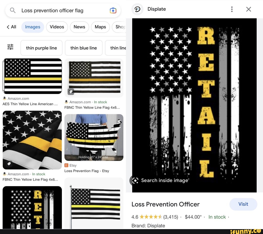 Loss prevention officer flag (e) Displate x