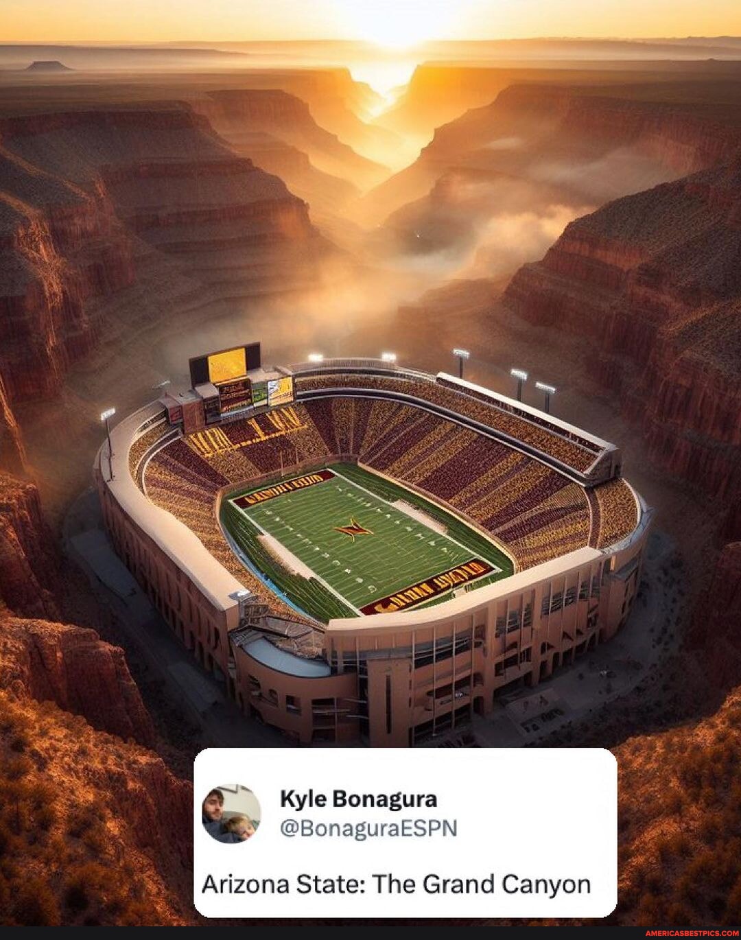 Pac-12 stadiums in national & state parks is glorious. 🏟️🏞️😍 | 👉 Follow ...