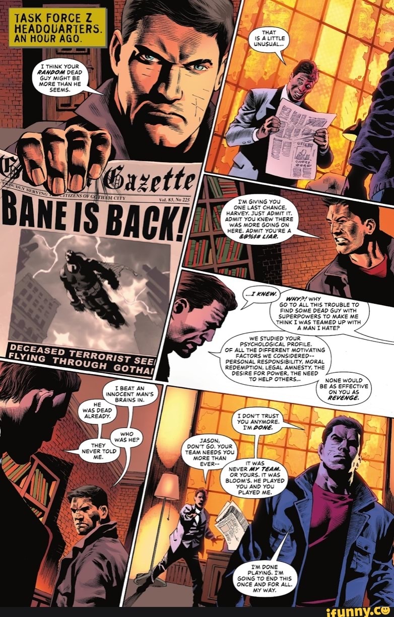 TASK FORCE HEADQUARTERS. AN HOUR AGO. THINK YOUR RANDOM DEAD GUY MIGHT ...