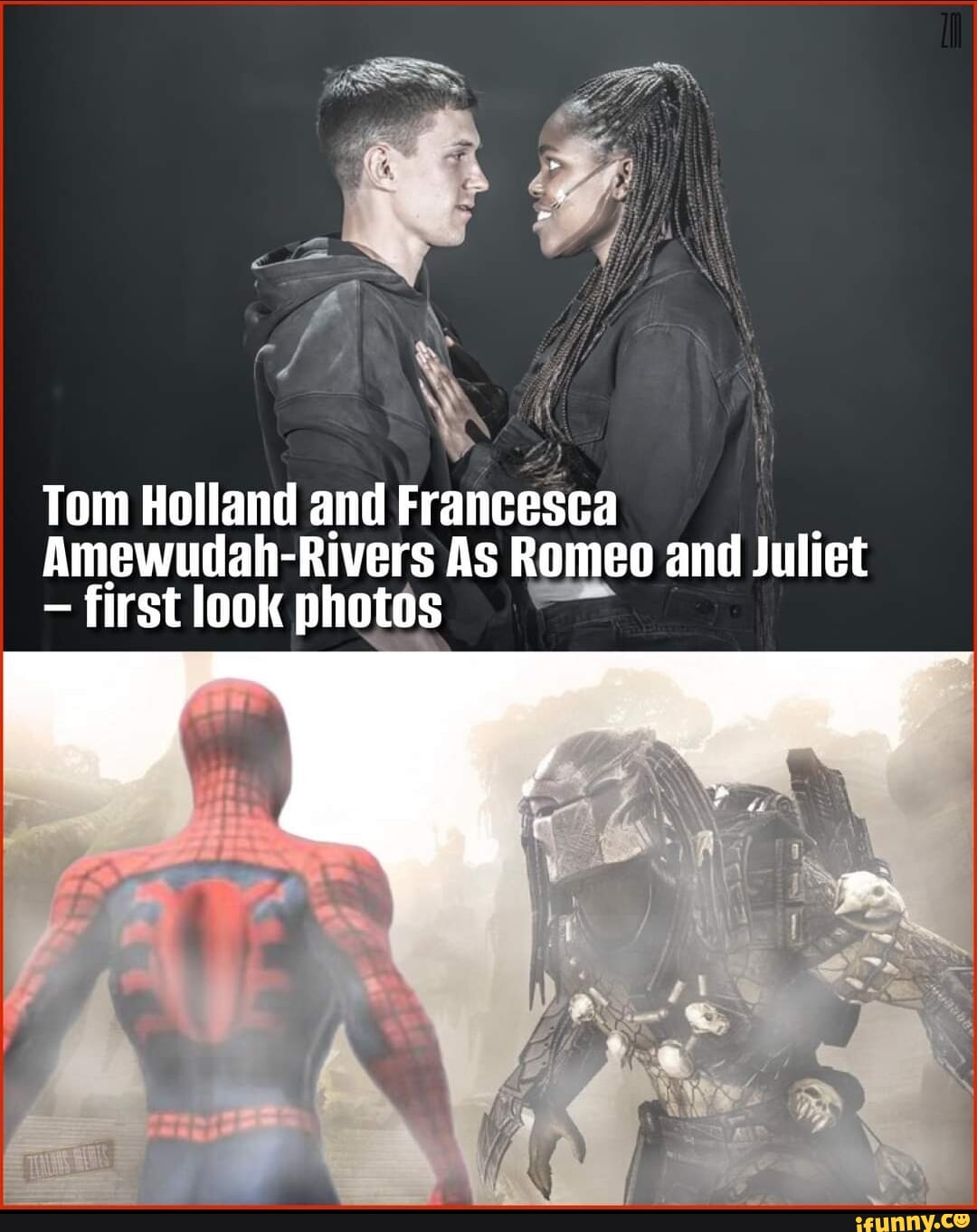 Tom Holland and Francesca Amewudah-Rivers As Romeo and Juliet first ...