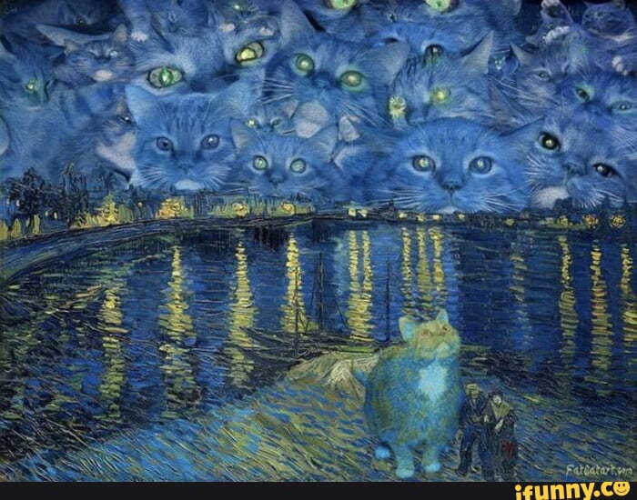Starry_night_over_the_rhône memes. Best Collection of funny Starry ...