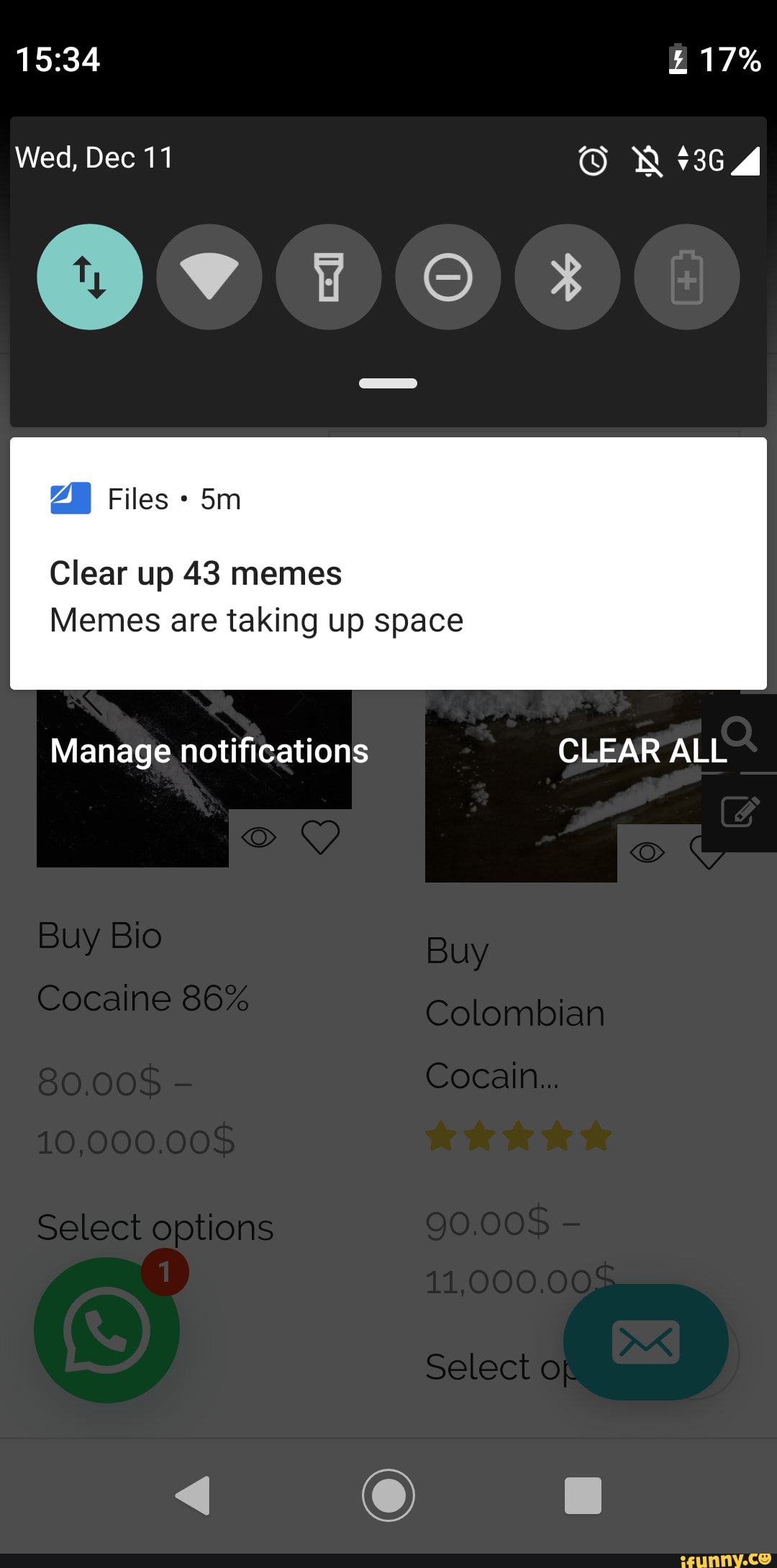 Clear up 43 memes Memes are taking up space - iFunny