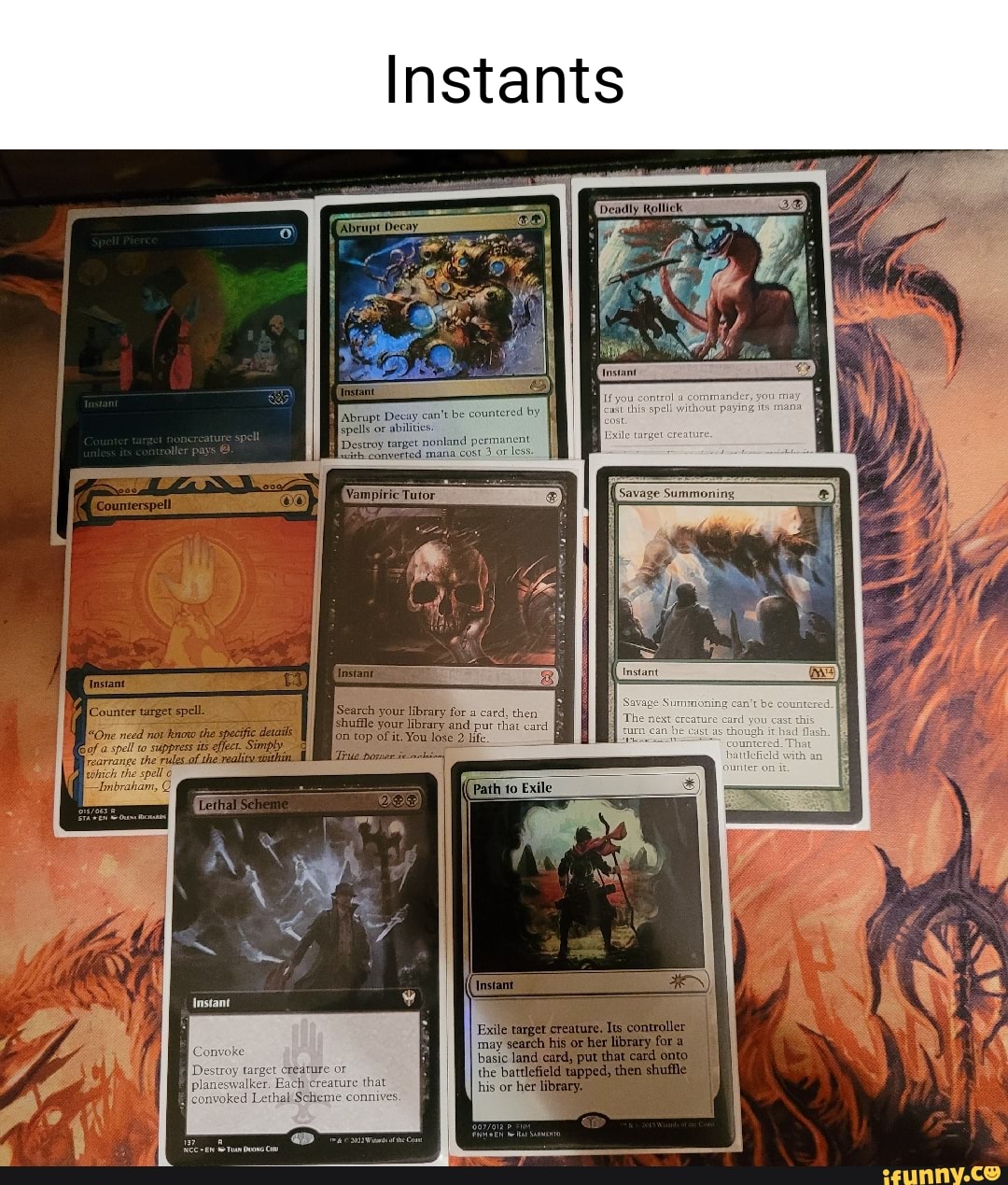 Instants Deadly Rollick Abrupt Decay can't be countered by without ...