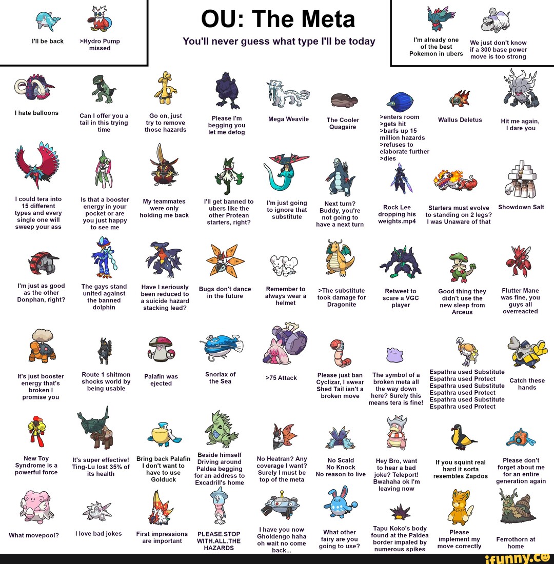 OU: The Meta Wbeback ->Hydro Pump You'll never guess what type I'll be ...