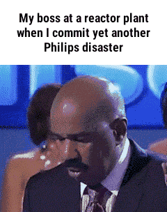 My boss at a reactor plant when I commit yet another Philips disaster ...