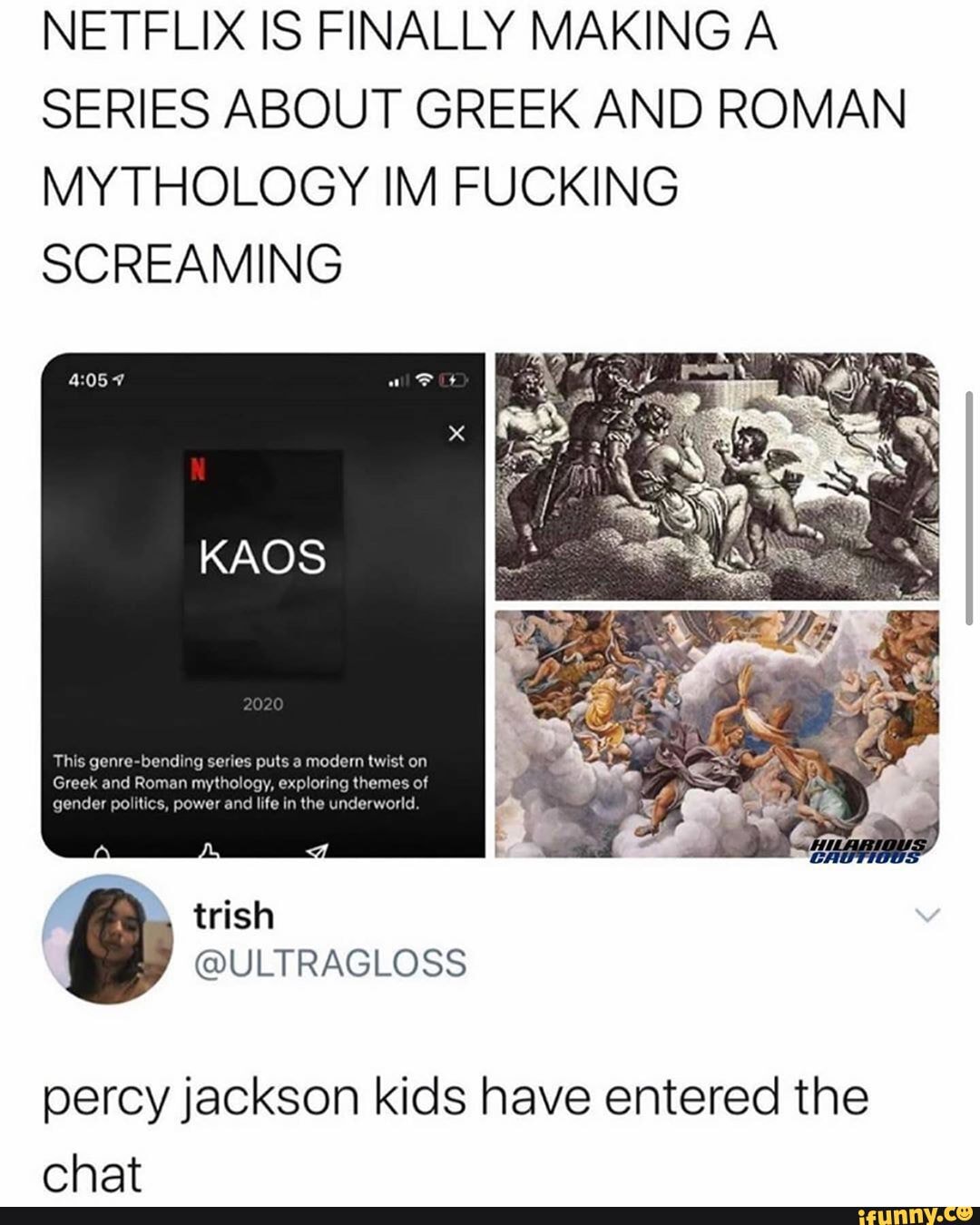 NETFLIX IS FINALLY MAKING A SERIES ABOUT GREEK AND ROMAN MYTHOLOGY IM ...