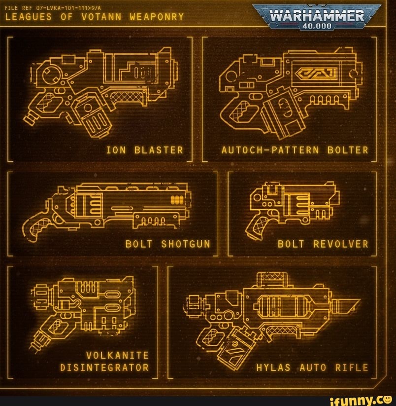 FILE REF LEAGUES OF VOTANN WEAPONRY ION BLASTER AUTOCH-PATTERN BOLTER ...