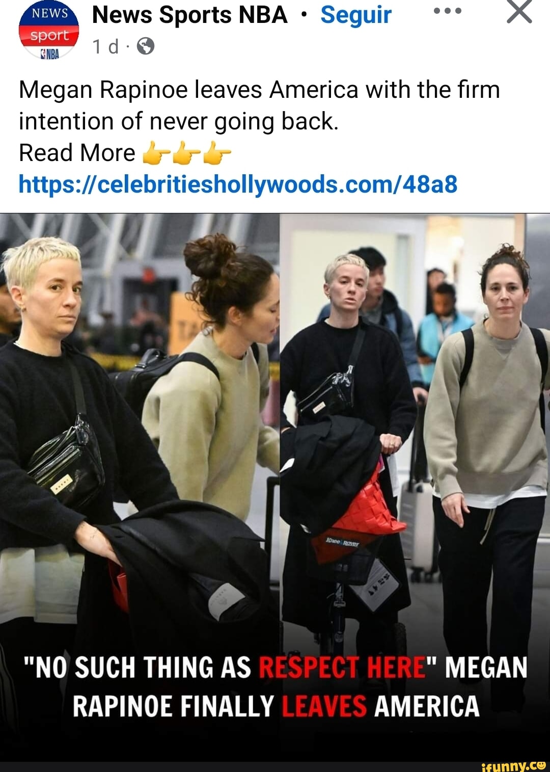 Wews\ News Sports NBA Seguir id: Megan Rapinoe leaves America with the ...