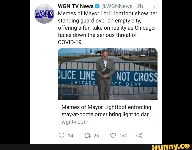 Memes of Mayor Lori Lightfoot show her standing guard over an empty ...
