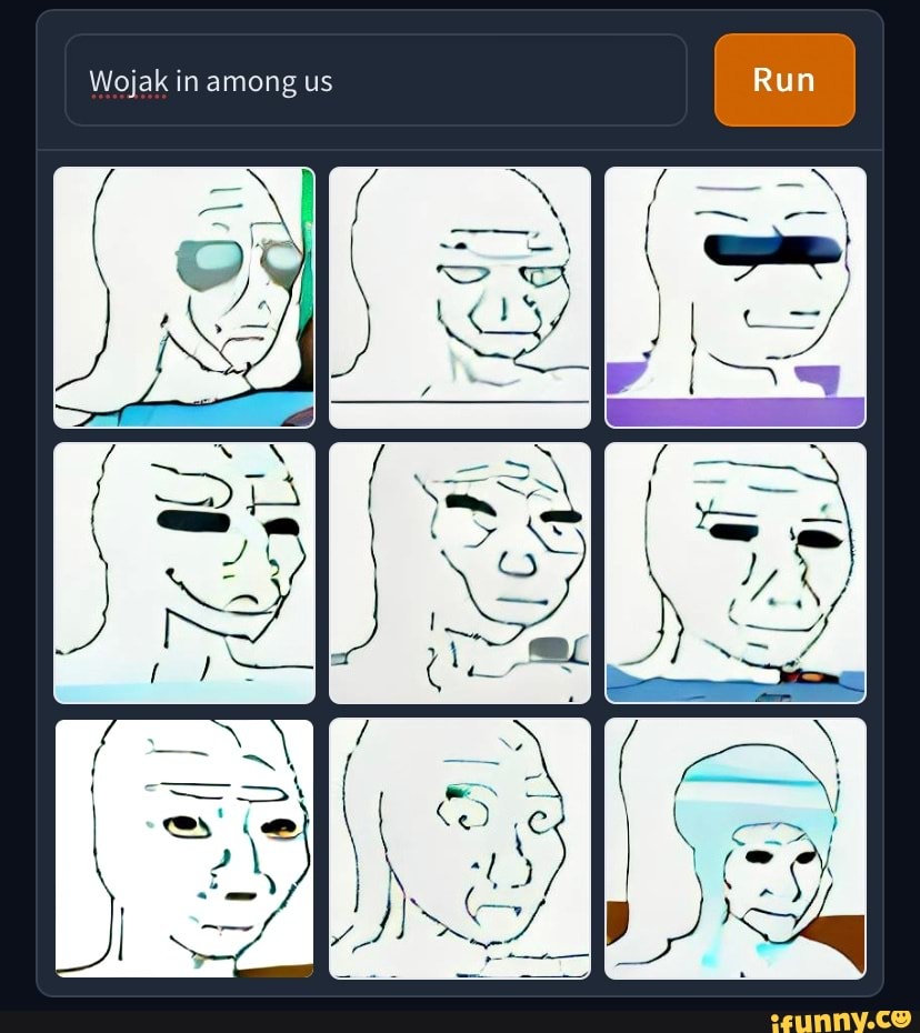 Run Wojak in among us - iFunny